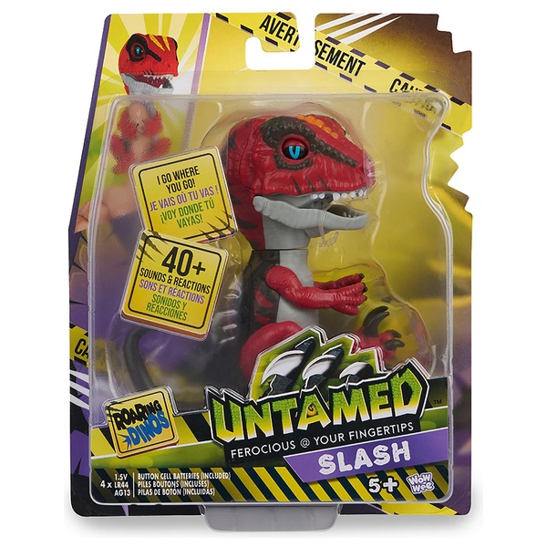 Untamed Roaring Dinos Interactive Raptor Slash Red 11cm | Smyths Toys Ireland