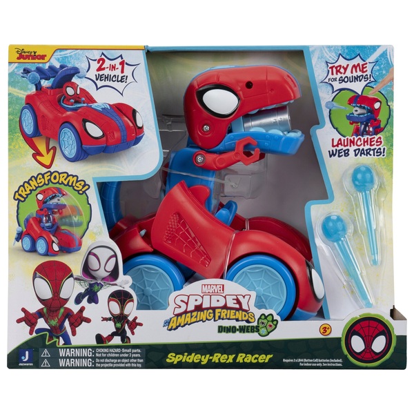 Spidey and His Amazing Friends Spidey-Rex Racer 2-in-1 Set | Smyths Toys UK