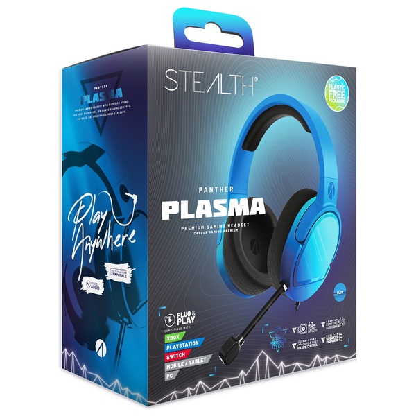 Stealth Panther Multi-Format Gaming Headset - Plasma Blue | Smyths Toys UK