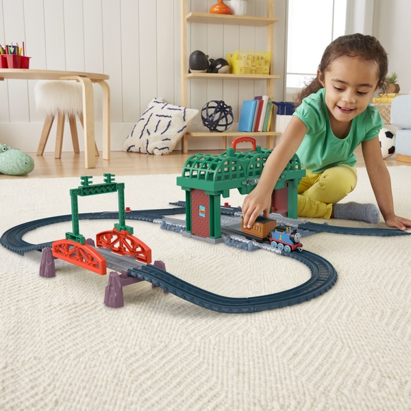 Thomas & Friends Push Along Knapford Station Train Track Set | Smyths ...
