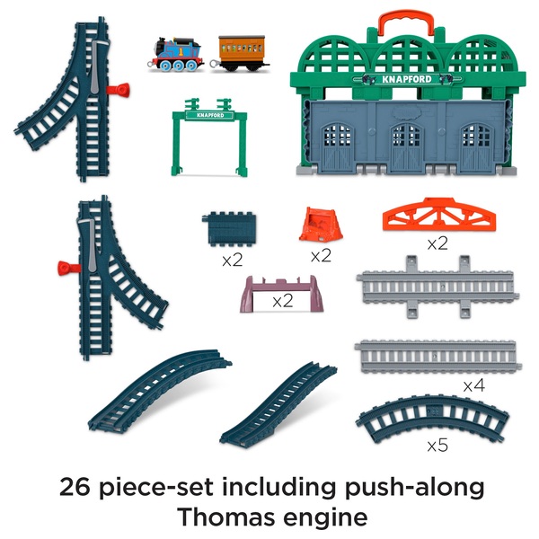 Thomas & Friends Push Along Knapford Station Train Track Set | Smyths ...