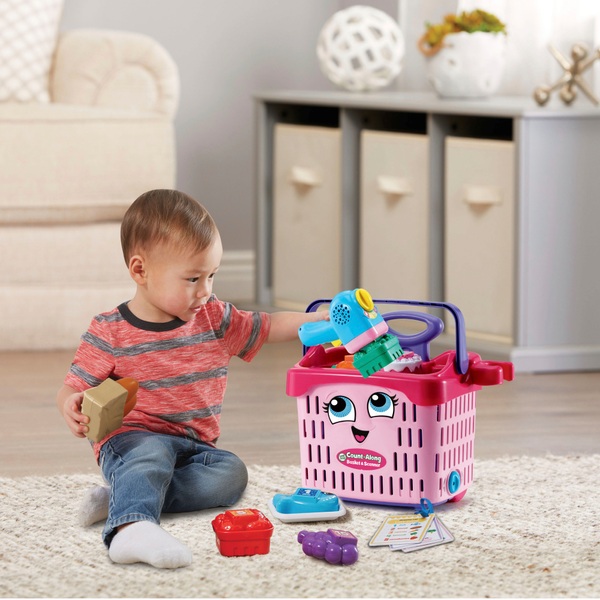 LeapFrog Count-Along Basket & Scanner Pink | Smyths Toys UK