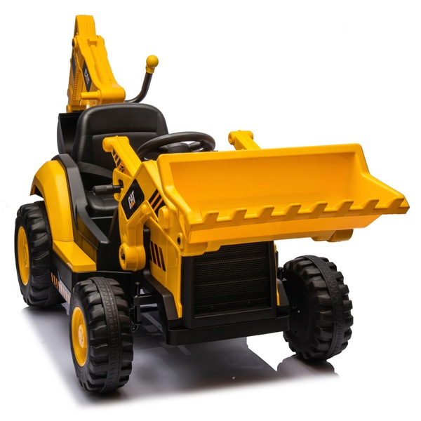 CAT Backhoe Tractor 12V Electric Ride On | Smyths Toys UK