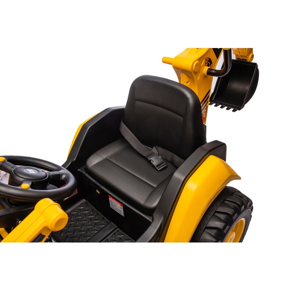 CAT Backhoe Tractor 12V Electric Ride On | Smyths Toys UK