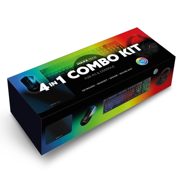 Maxx Tech 4-in-1 Combo Kit Gaming PC Accessories Bundle | Smyths Toys UK