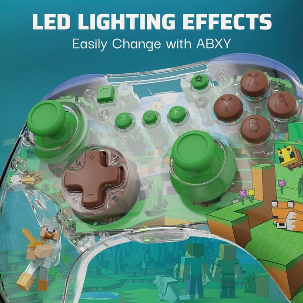 PDP Nintendo Switch REALMz Wireless Controller Minecraft Forest Biome ...