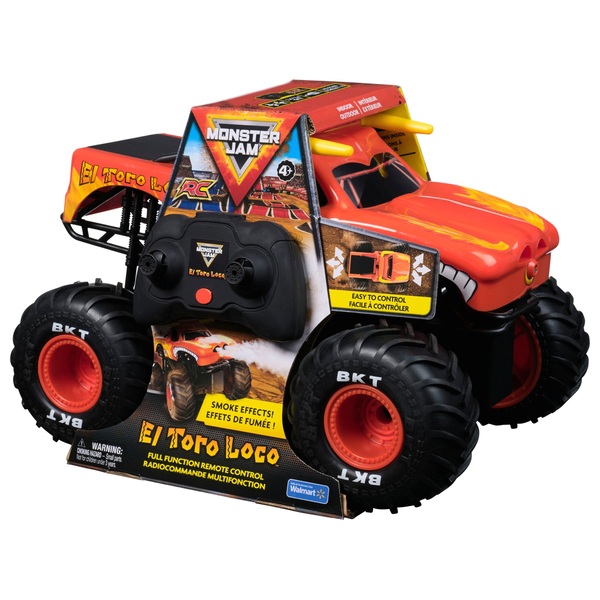 Monster Jam El Toro Loco Remote Control Smoke Effect Monster Truck 1:15 ...