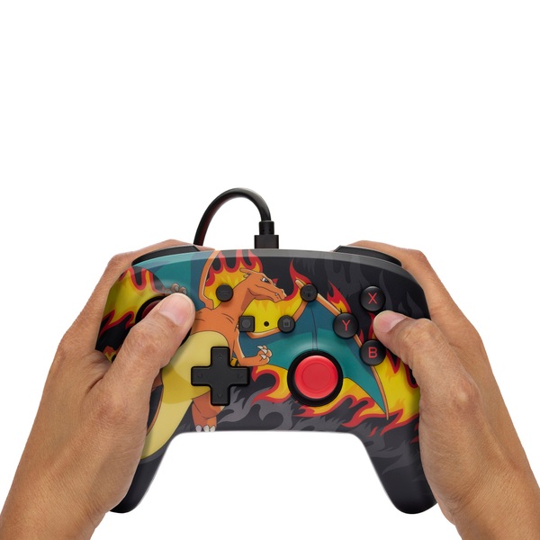 PowerA Enhanced Wired Controller for Nintendo Switch - Charizard Firestorm | Smyths Toys UK