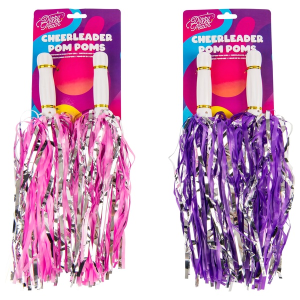 Dizzy Peach Cheerleader Pom Poms Assortment | Smyths Toys UK