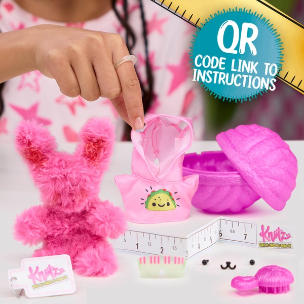 Knotz Magic Yarn DIY Surprise Capsule: Animal Plush Craft Kit Series-1 ...