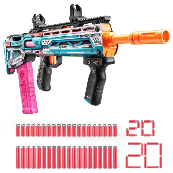 XSHOT SKINS Pro Performance Long Shot Blaster 40 Darts by ZURU | Smyths ...