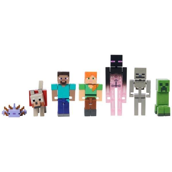 Minecraft Weltaufbau Set mit 7 Figuren | Smyths Toys Österreich