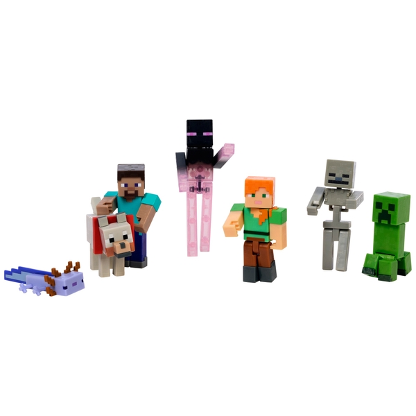 Minecraft World Builder Figures 7 Pack | Smyths Toys UK