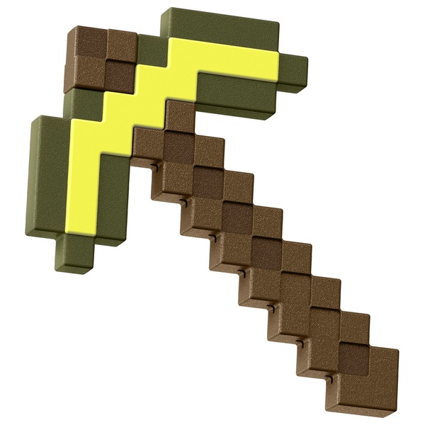 Minecraft Golden Pickaxe Toy 35cm | Smyths Toys Ireland