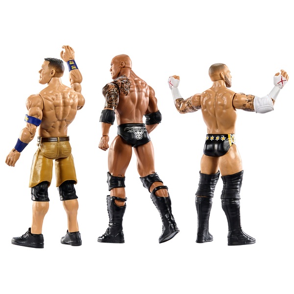 WWE Main Event Superstars Basic 3 Pack John Cena The Rock and CM Punk