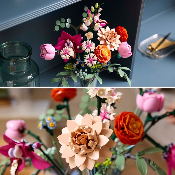 LEGO Botanical Collection 10342 Pretty Pink Flower Bouquet Set for ...