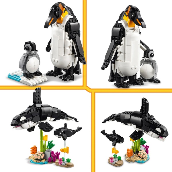 LEGO Creator 31165 3-in-1 Wild Animals: Panda Family Set | Smyths Toys UK