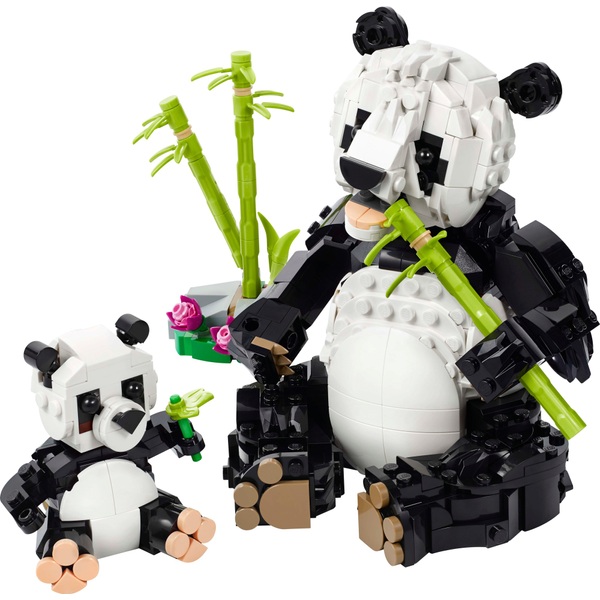 LEGO Creator 31165 3-in-1 Wild Animals: Panda Family Set | Smyths Toys UK