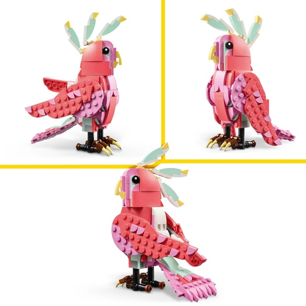 LEGO Creator 31170 3-in-1 Wild Animals: Pink Flamingo Set | Smyths Toys UK