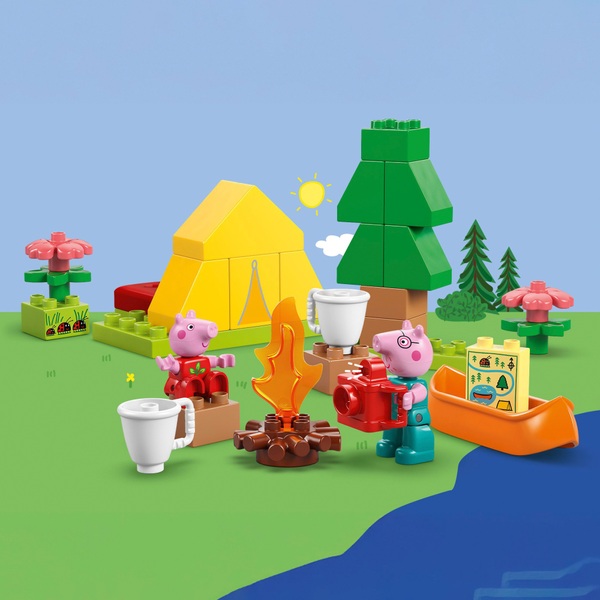 LEGO DUPLO 10452 Peppa Pig Camping Trip Set | Smyths Toys Ireland