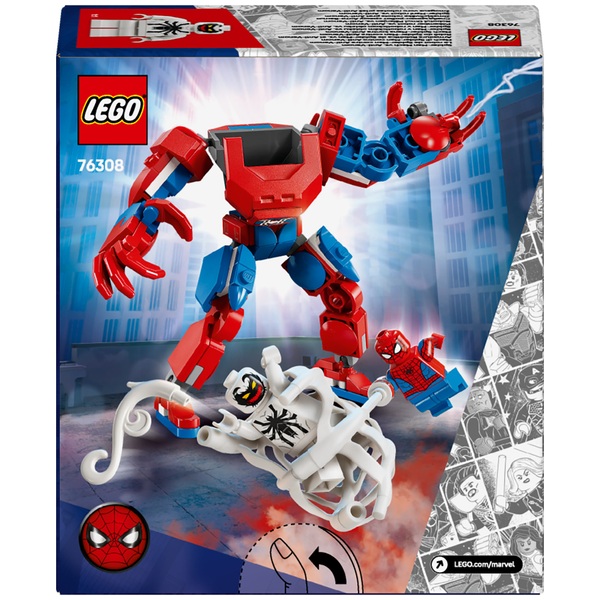 LEGO Marvel 76308 Spider-Man Mech vs. Anti-Venom Set | Smyths Toys UK