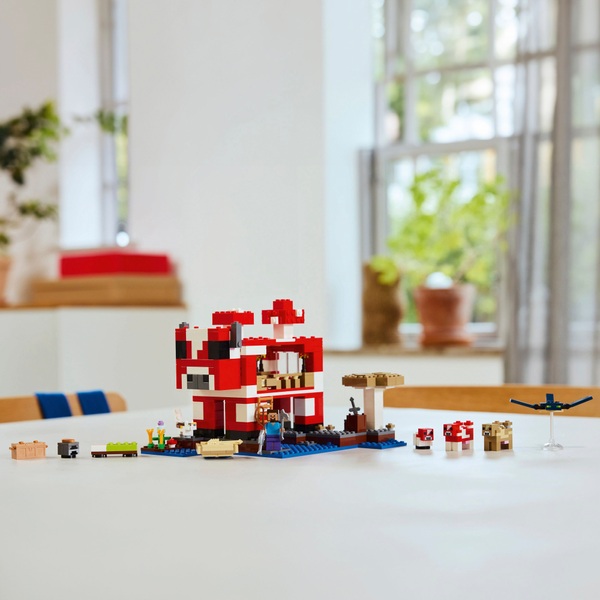 LEGO Minecraft 21270 The Mooshroom House Set | Smyths Toys UK