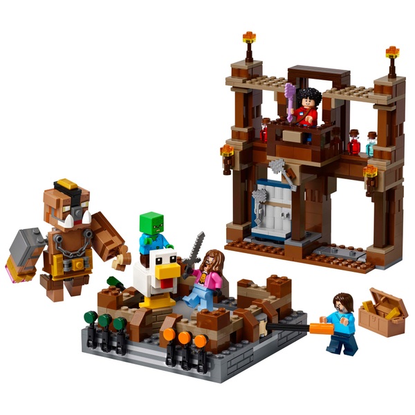 LEGO Minecraft 21272 Woodland Mansion Fighting Ring Set | Smyths Toys ...