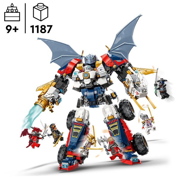LEGO NINJAGO 71834 Zane's Ultra Combiner Mech Set | Smyths Toys UK