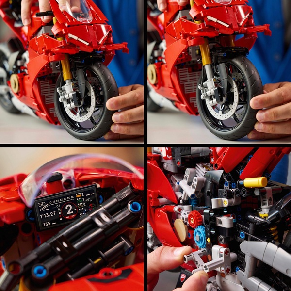 LEGO Technic 42202 Ducati Panigale V4 S Motorcycle Set for Adults ...
