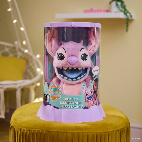 Disney Stitch Angel Real FX Puppet Interactive Toy | Smyths Toys UK