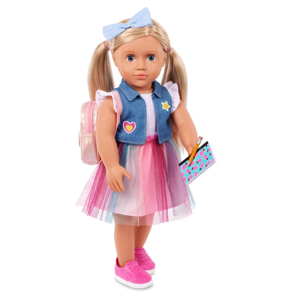 Our Generation Puppe Evie mit Schulsachen 46 cm | Smyths Toys Österreich