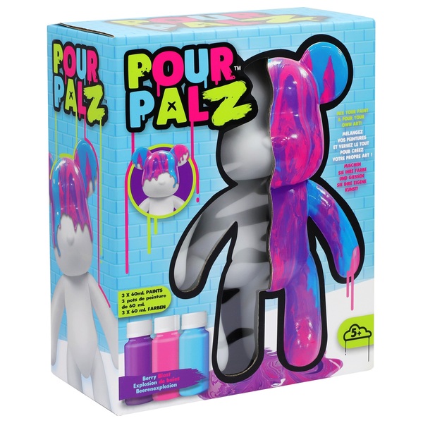 Pour Palz Paint Marble Bear Berry Blast | Smyths Toys UK
