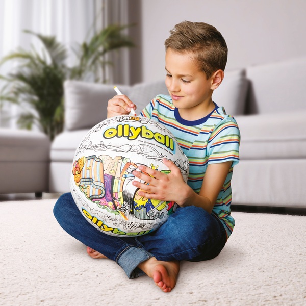 Ollyball Classic Colouring and Indoor Play Ball | Smyths Toys UK