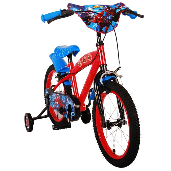 16 Inch Marvel Spider-Man Bike Red and Blue | Smyths Toys UK