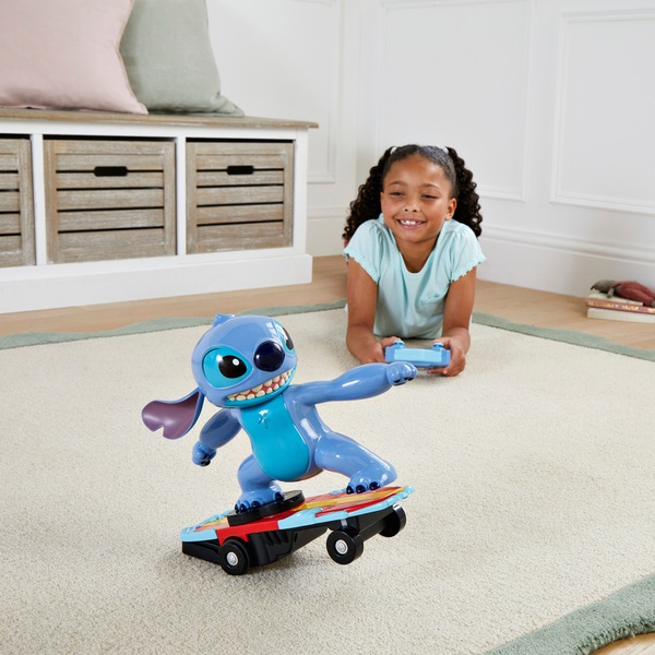 Disney Stitch Remote Control Skateboarding Stitch | Smyths Toys UK