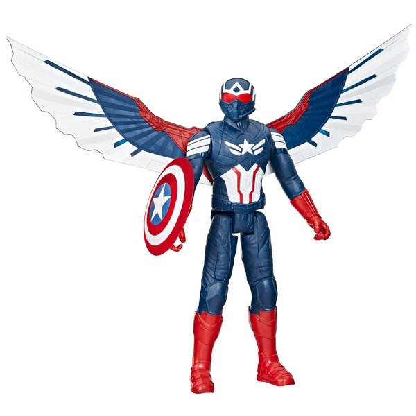 Marvel Avengers Captain America Brave New World Titan Hero Deluxe Action Figure 30cm