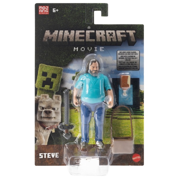 Minecraft Movie Action Figure Steve | Smyths Toys UK