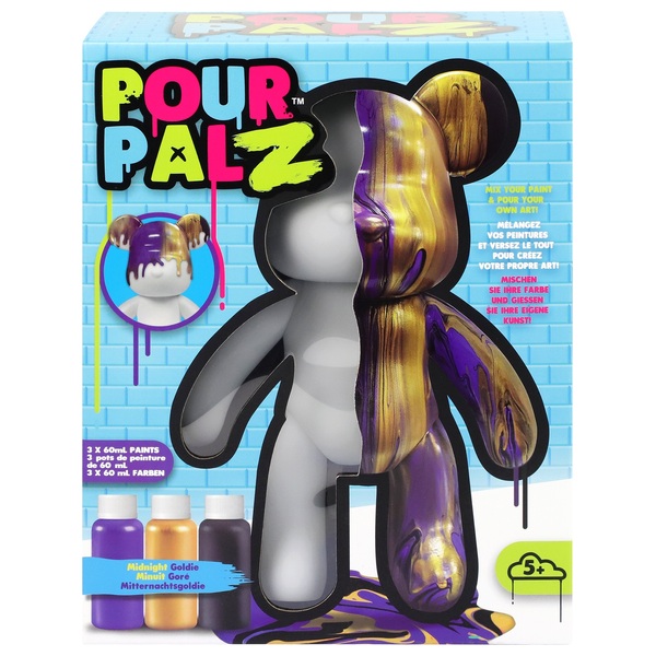 Pour Palz Paint Bear Midnight Goldie | Smyths Toys Ireland