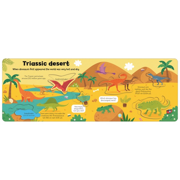 Let's Learn & Play! Dinosaurs Board Book | Smyths Toys Ireland