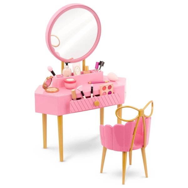 Our Generation Vanity Table and Chair with Accessories Fabulous Fun ...