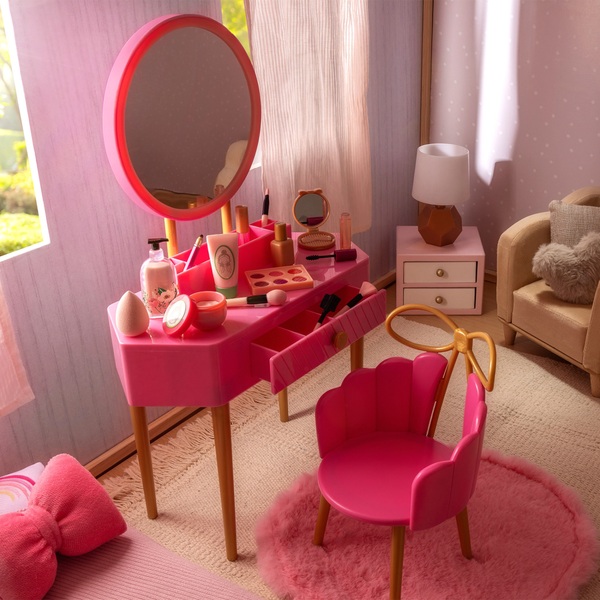 Our Generation Vanity Table and Chair with Accessories Fabulous Fun ...