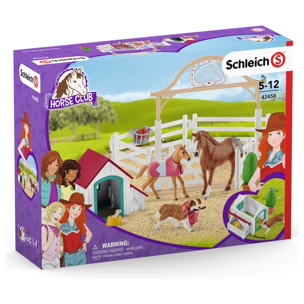schleich Horse Club 42458 Hannah’s Lakeside Guest Paddock with Horses ...