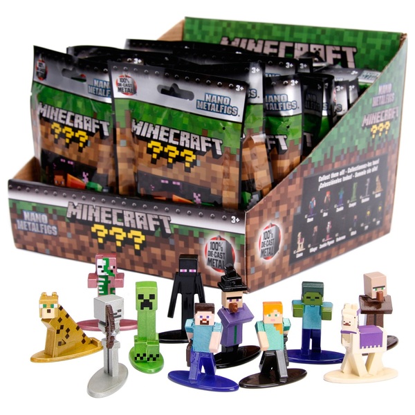 Minecraft Nano Metalfigs Die-Cast Figuren sortiert | Smyths Toys ...