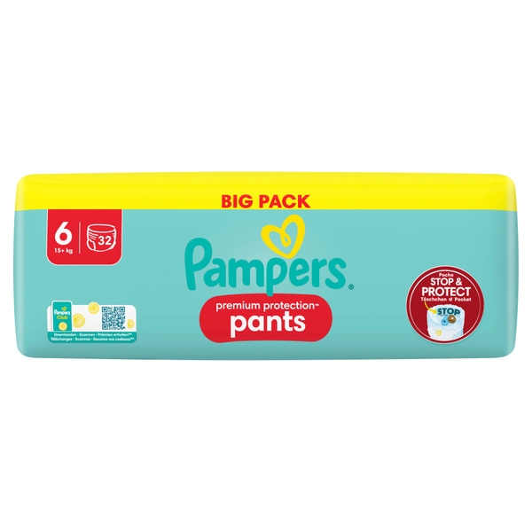 Pampers Premium Protection Pants Gr 6 15 Kg Big Pack 32 Stück