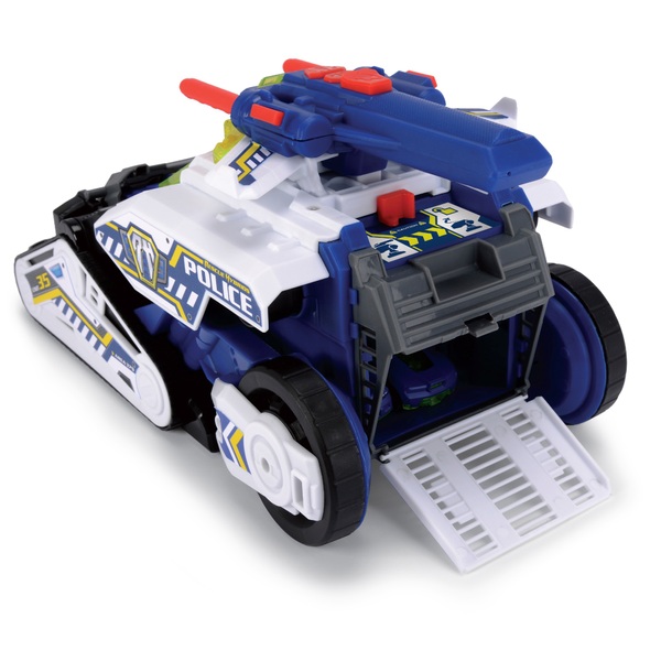 Dickie Toys Rescue Hybrids Police Bot 2 in 1 Polizei-Fahrzeug 35 cm ...
