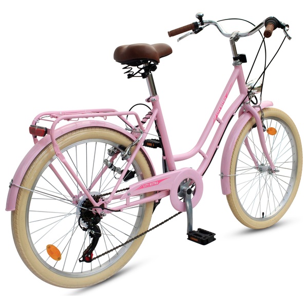 24 Zoll Fahrrad Verve Retro City Bike rosa | Smyths Toys Deutschland