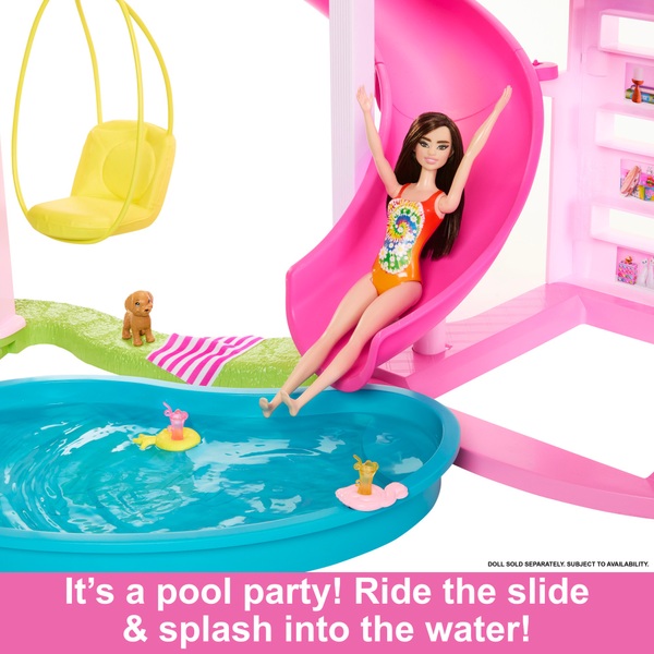Barbie Haus Dreamhouse Traumvilla mit Möbeln und Zubehör | Smyths Toys ...