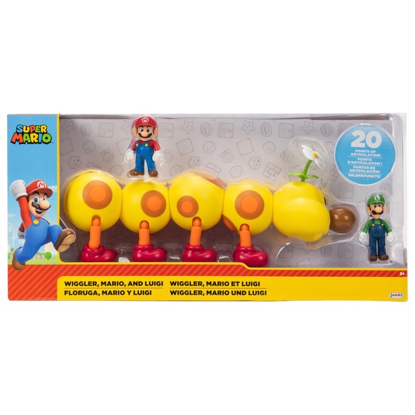 Nintendo Super Mario Figuren Set Wiggler, Mario und Luigi | Smyths Toys ...