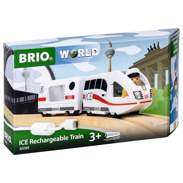 BRIO Eisenbahn 36088 ICE Akku-Reisezug elektrische Lok | Smyths Toys ...