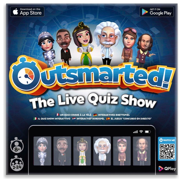 Outsmarted! The Live Quiz Show Interaktives Brettspiel | Smyths Toys Deutschland